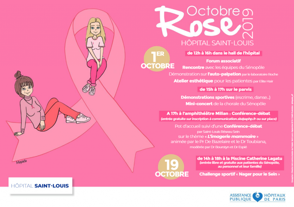affiche octobre rose | Hôpital Saint Louis