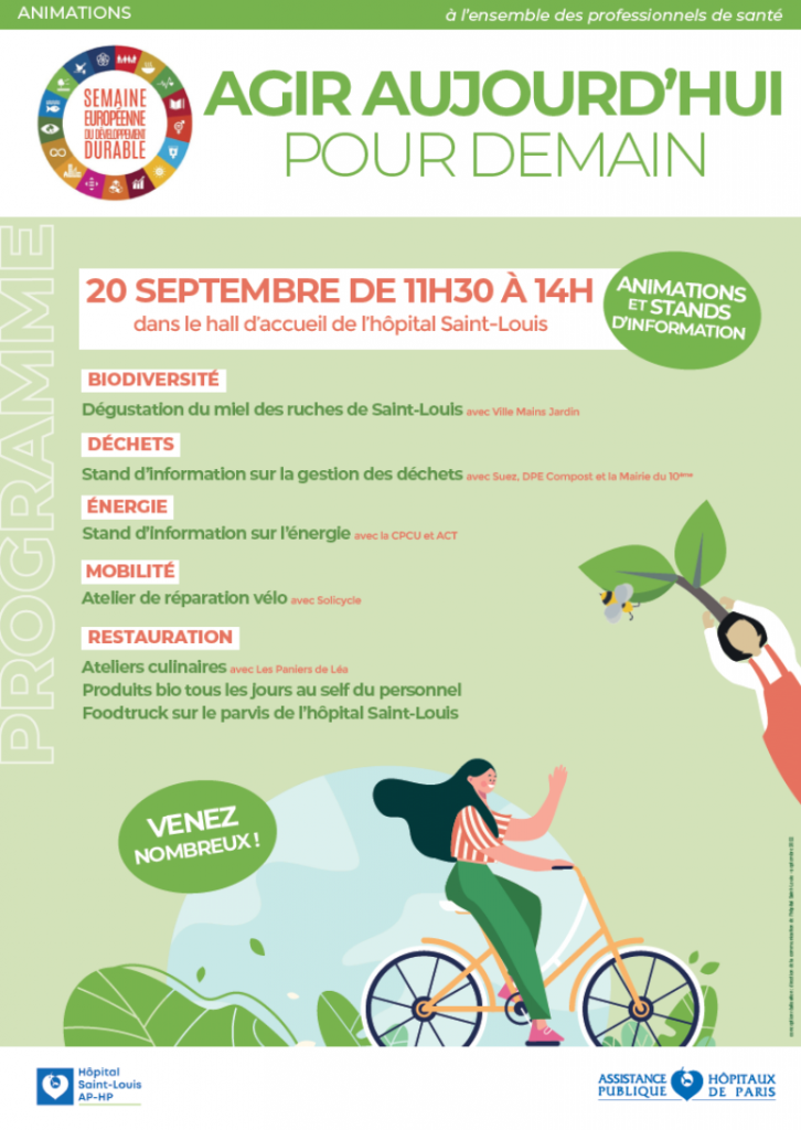 Semaine Européenne du Développement Durable 2022 | Hôpital Saint Louis