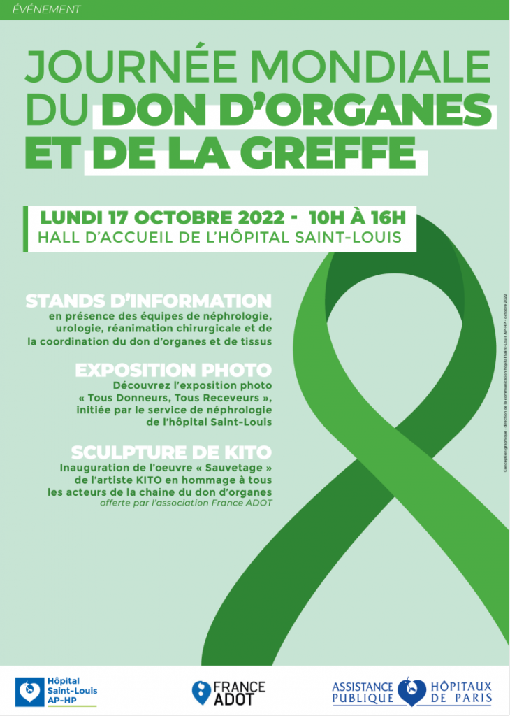 17 octobre 2022 : Journée mondiale du don d’organes et de la greffe ...